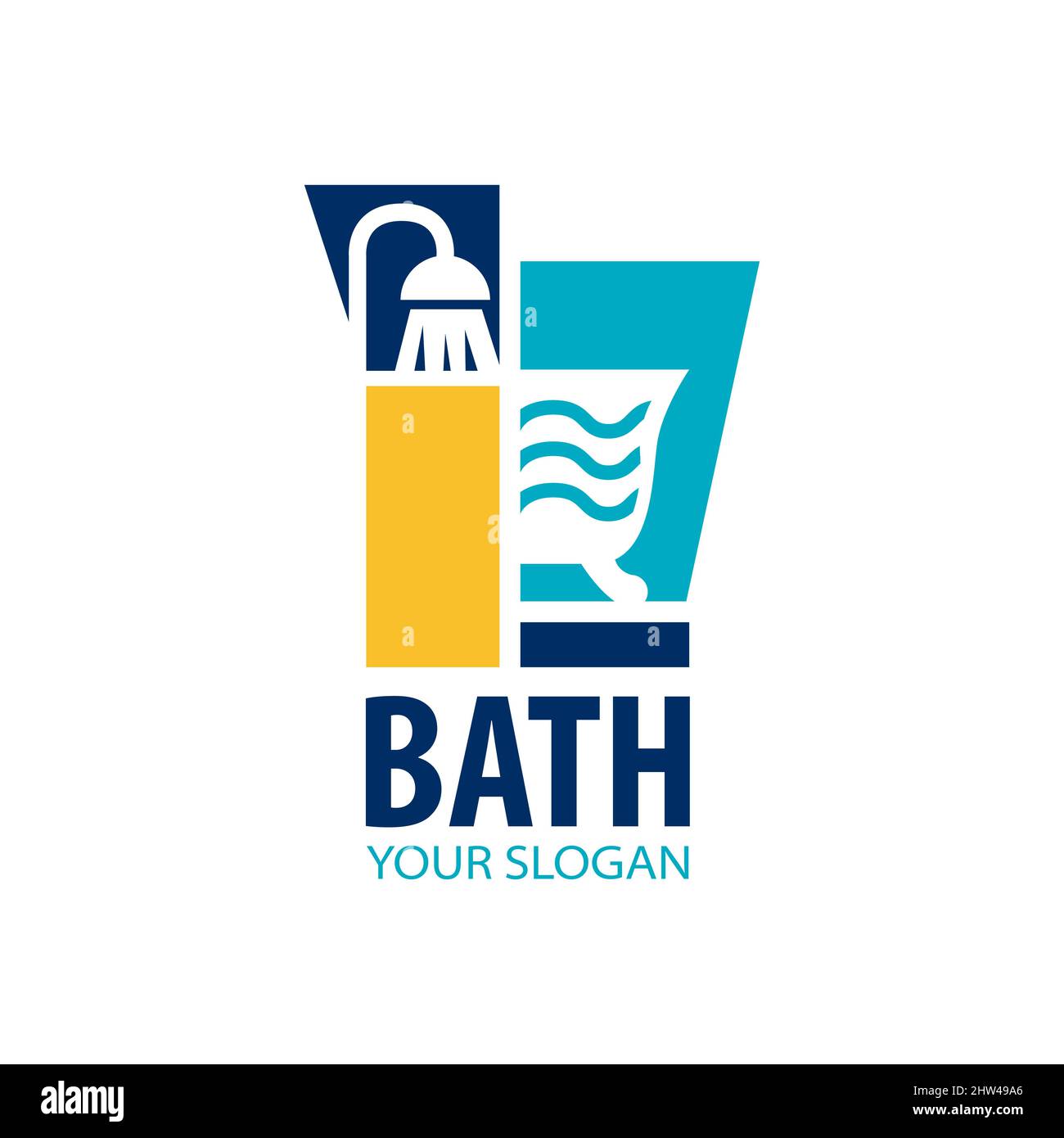 Vector logo of plumbing, baths and showers Stock Vector Image & Art - Alamy