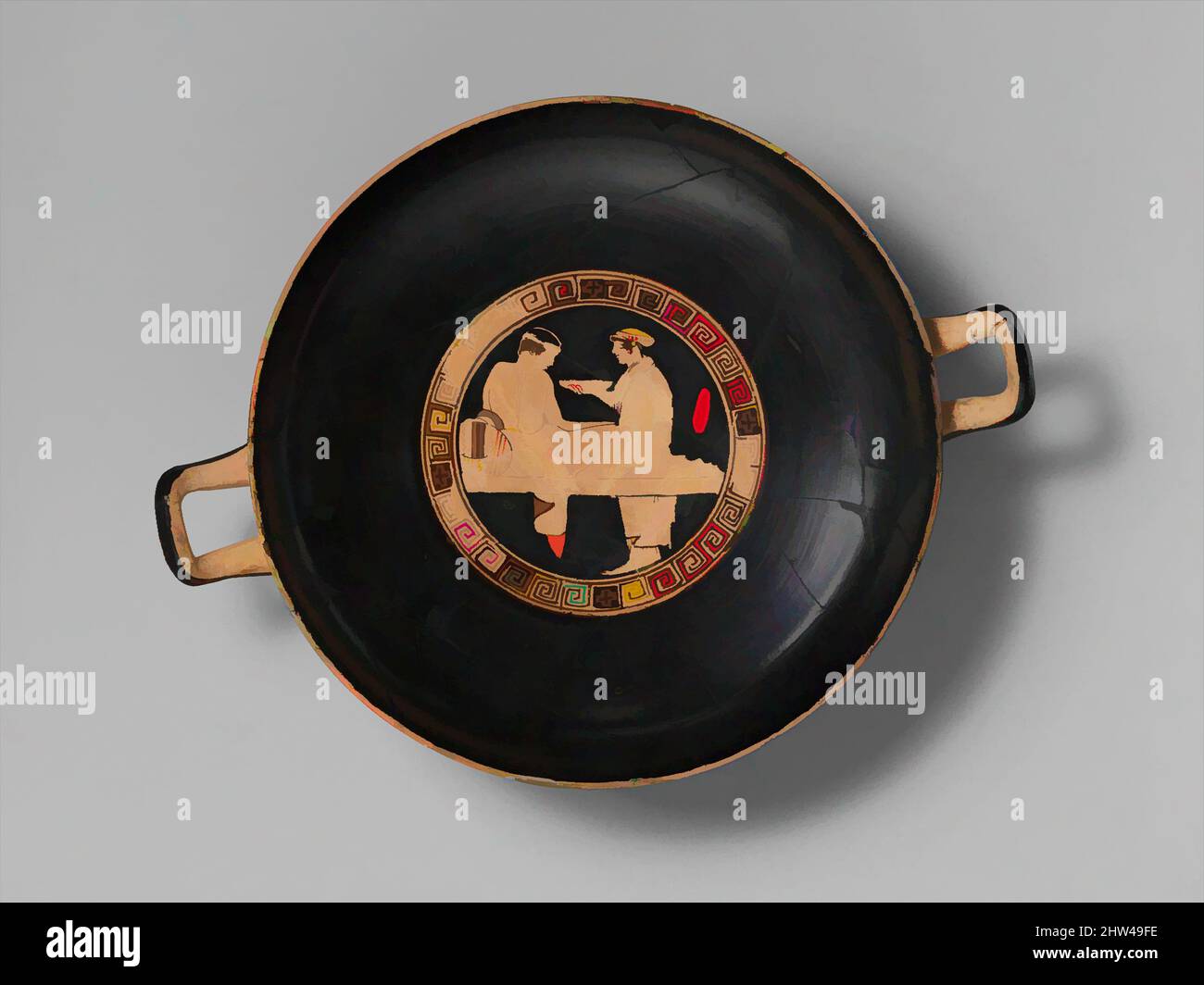 Art inspired by Terracotta kylix (drinking cup), Classical, mid-5th ...