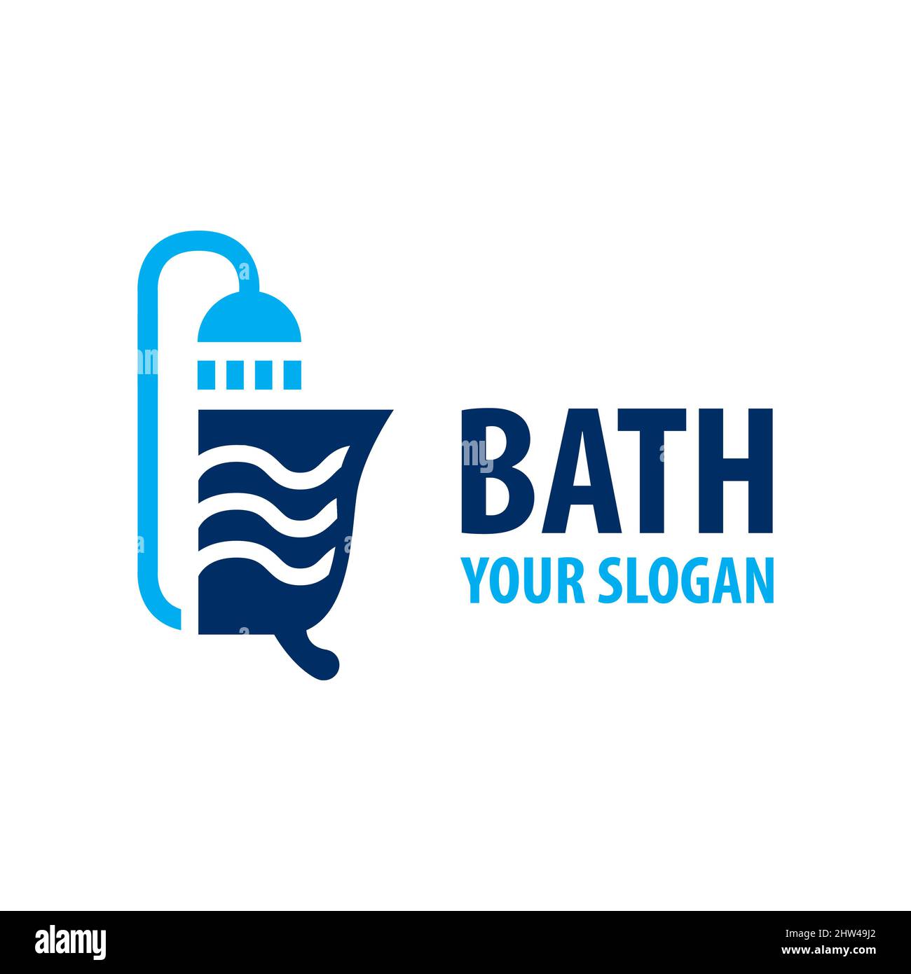 Vector logo of plumbing, baths and showers Stock Vector Image & Art - Alamy