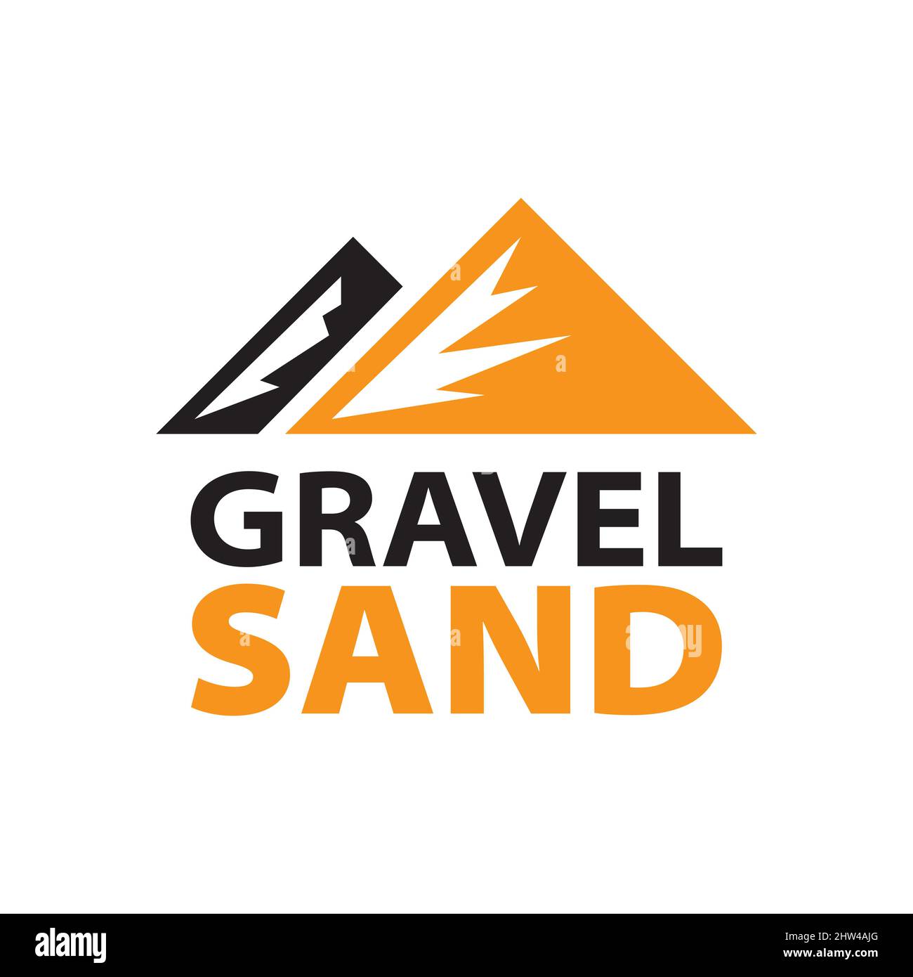Vector logo of sand mining and trading Stock Vector Image & Art - Alamy