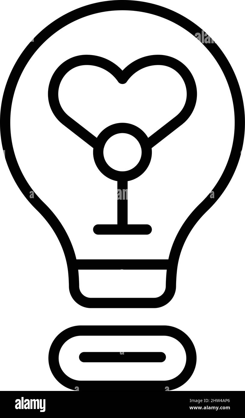 Mental bulb idea icon outline vector. Brain emotion. Mind training eq ...