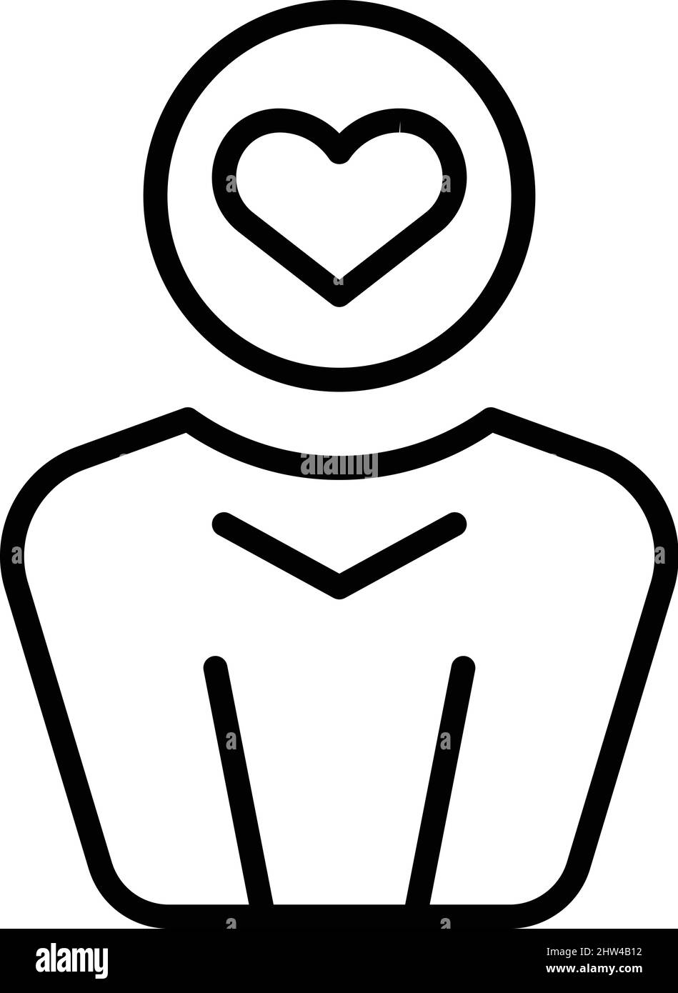 Emotional health icon outline vector. Brain mental. Mind training Stock ...