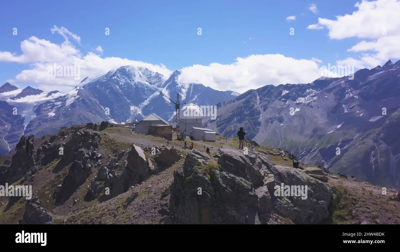 Aerial view happy adventurous young hi-res stock photography and images ...