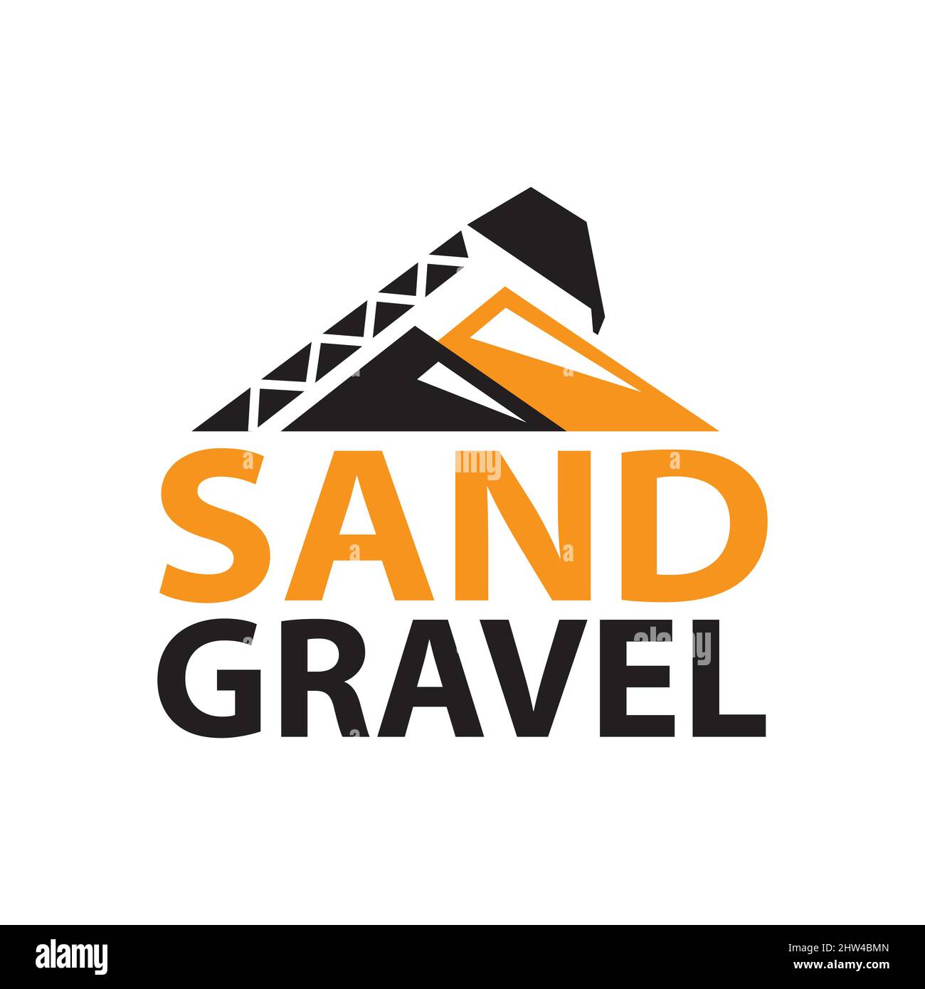 Vector logo of sand mining and trading Stock Vector Image & Art - Alamy