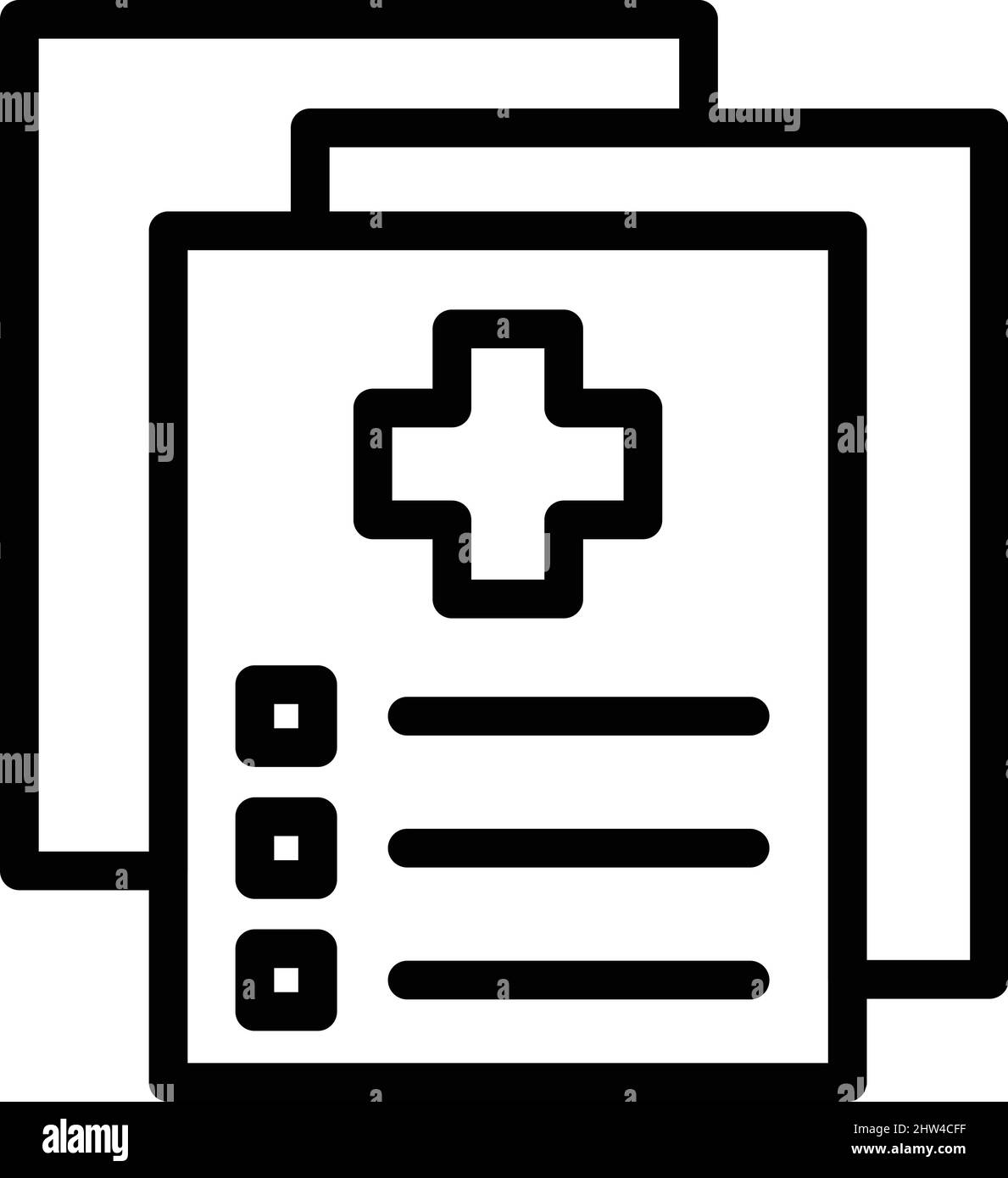 Safety pass icon outline vector. Passport health. Covid certificate ...