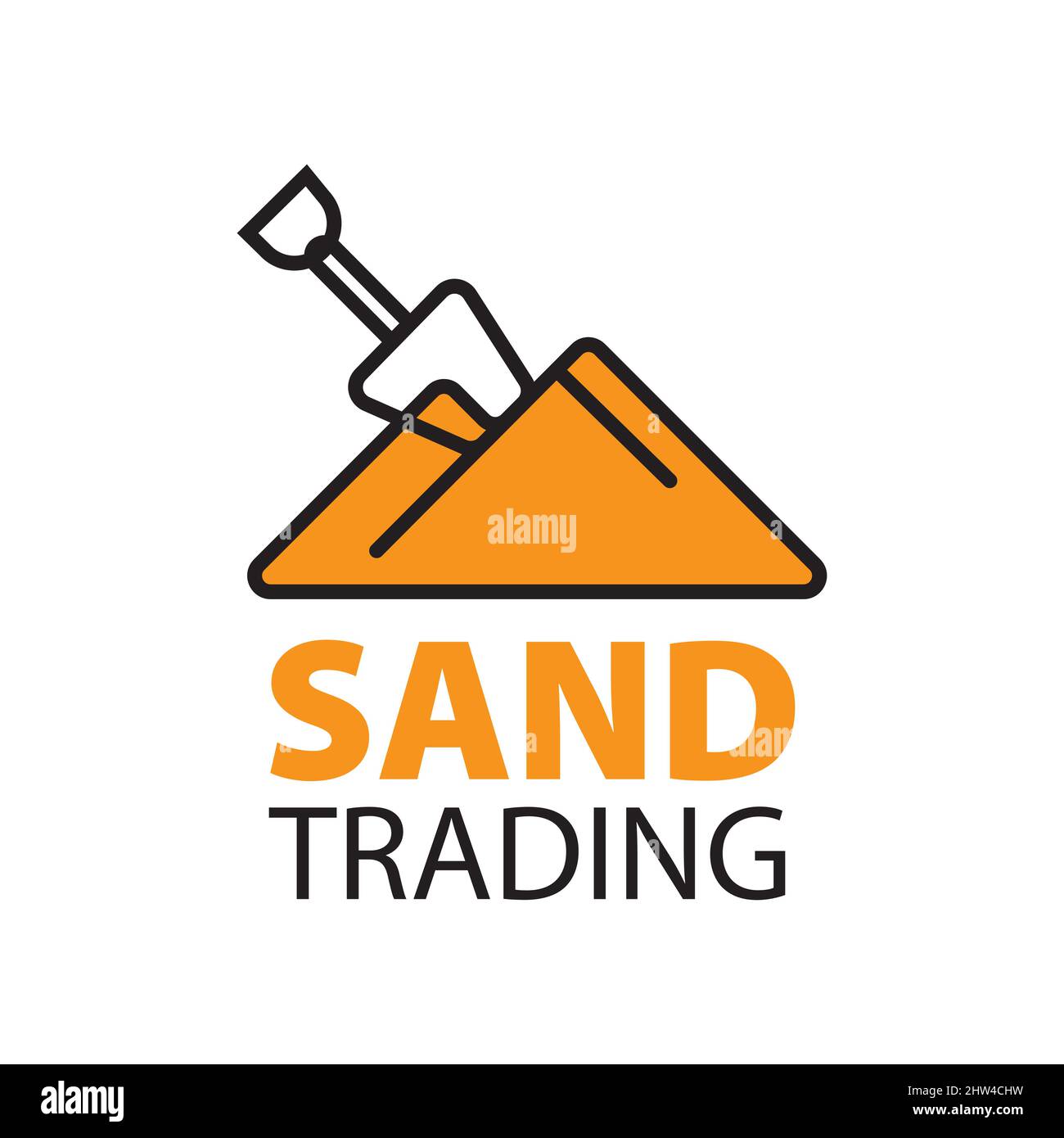 Vector logo of sand mining and trading Stock Vector Image & Art - Alamy