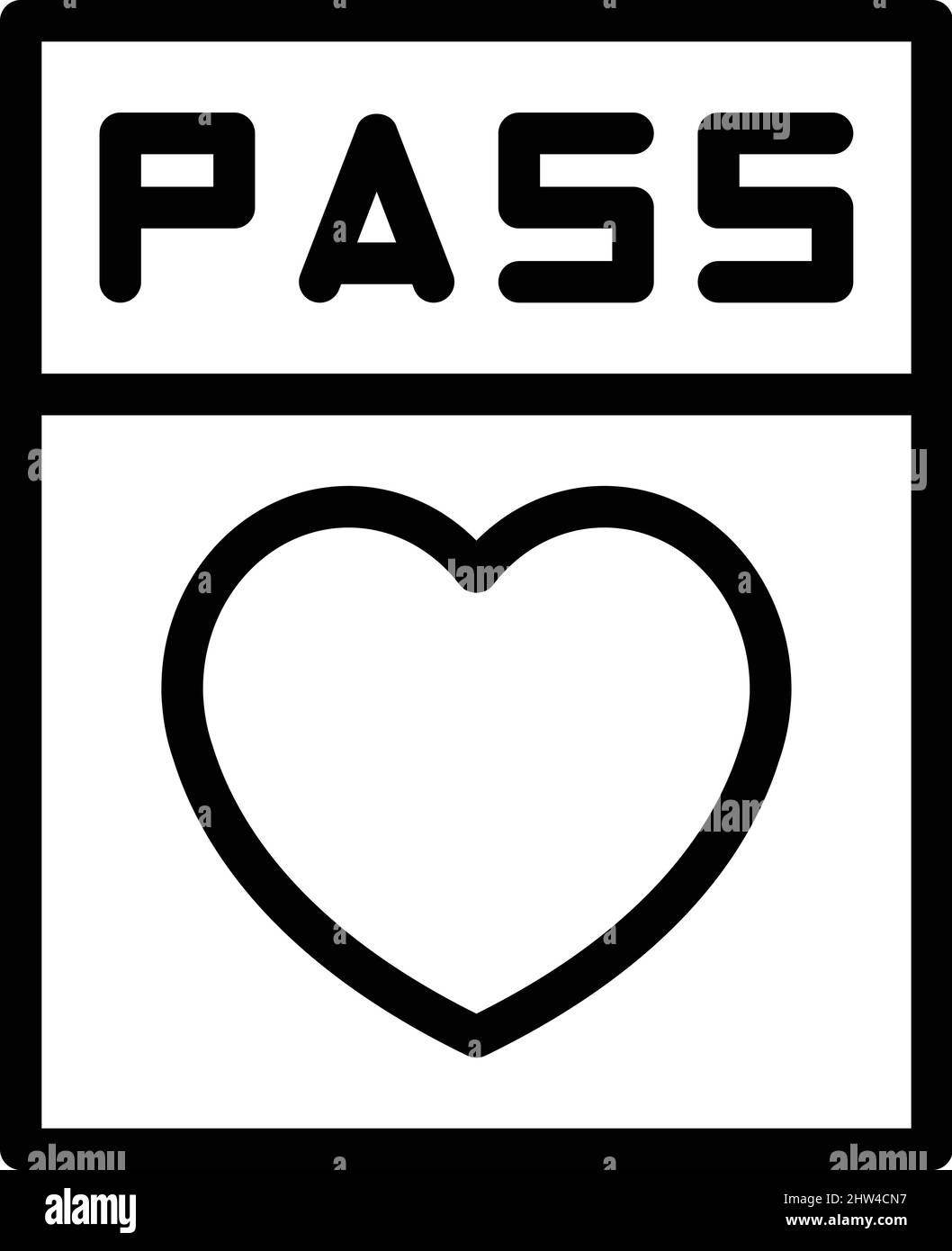 Pass health icon outline vector. Vaccine passport. Digital travel Stock ...