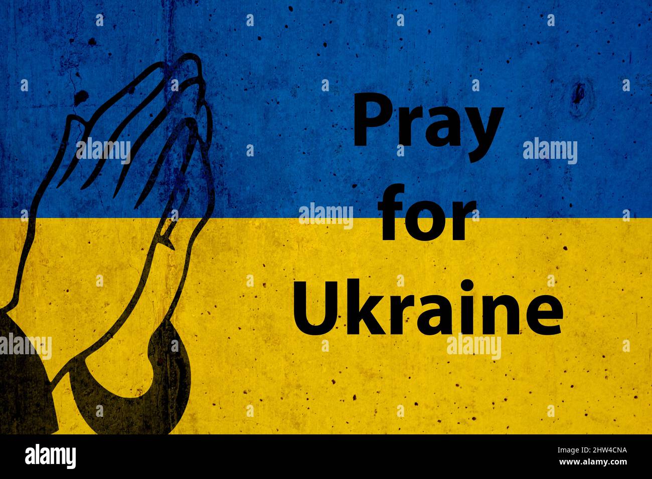 Pray for ukraine concept Stock Photo - Alamy