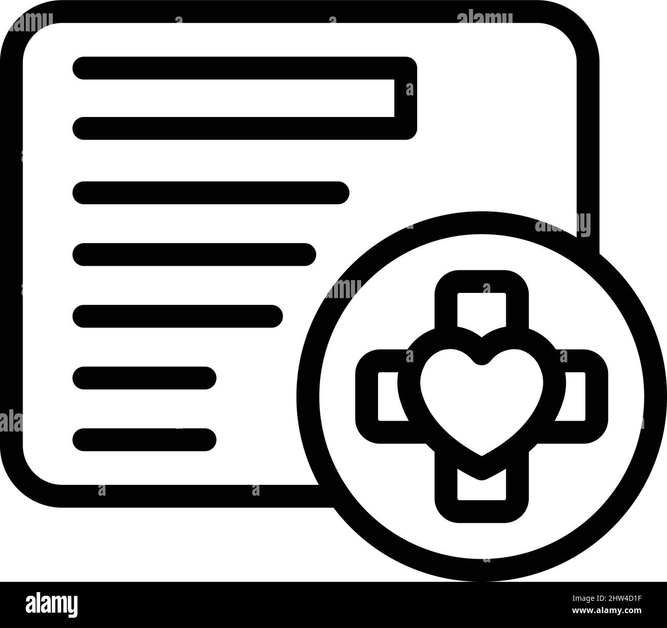 Digital medical pass icon outline vector. Vaccine health. Passport ...