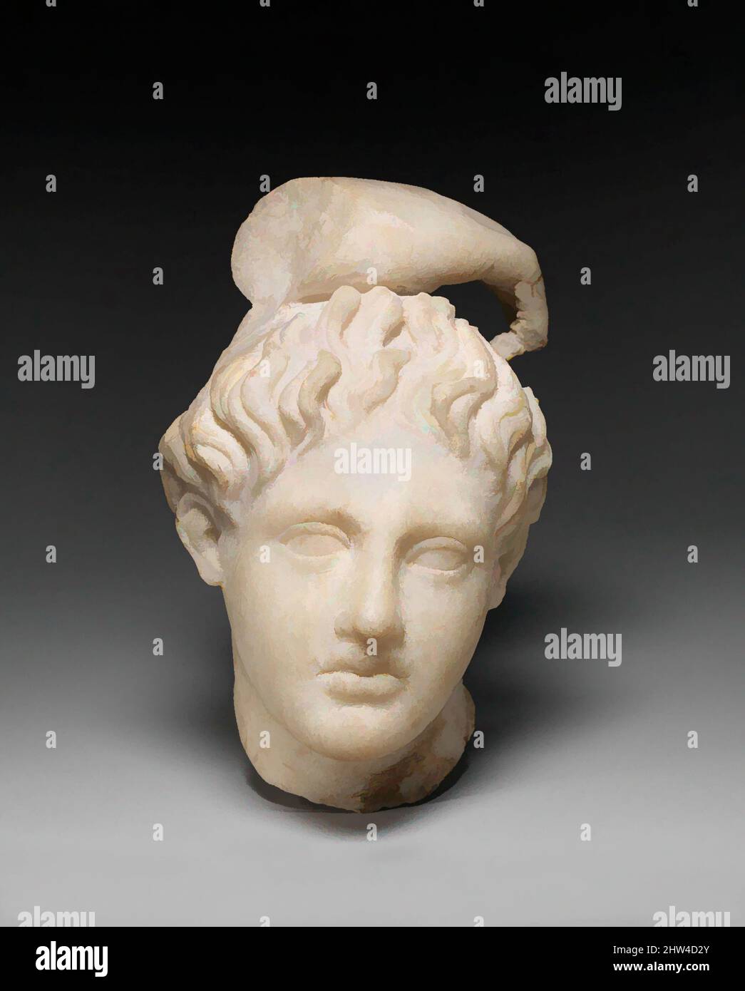 Art inspired by Marble head of Apollo with fragment of his hand ...