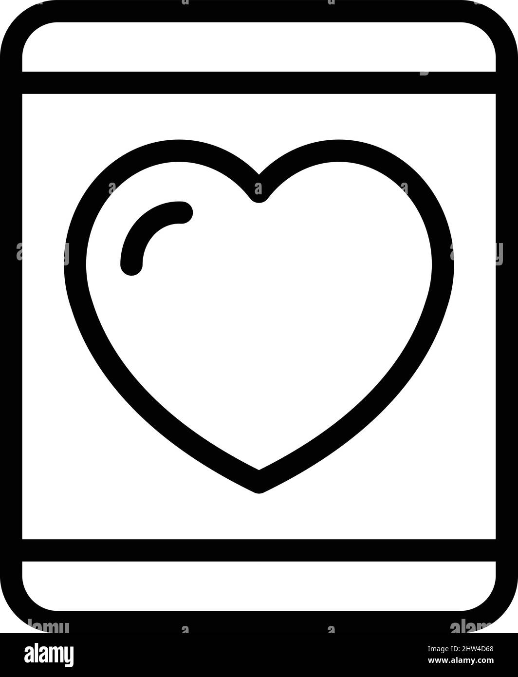 Online digital pass icon outline vector. Covid travel. Health passport ...