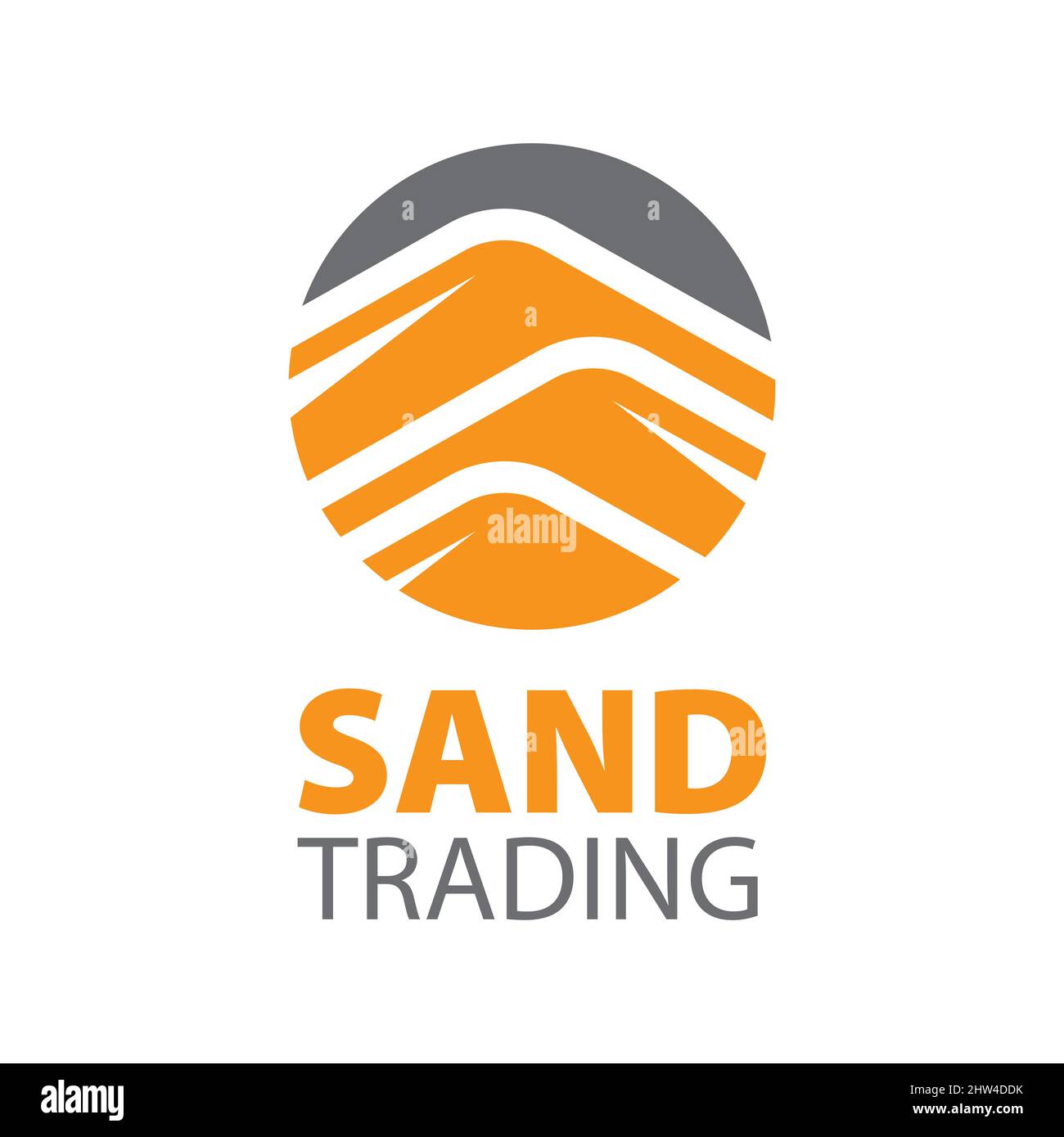 Vector logo of sand mining and trading Stock Vector Image & Art - Alamy