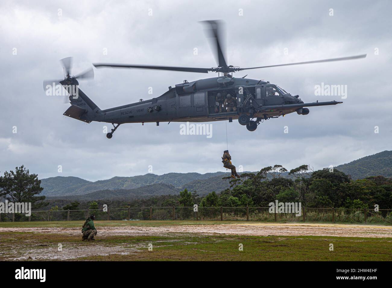 U.S. Marines and Navy corpsmen attending the Jungle Warfare Training ...
