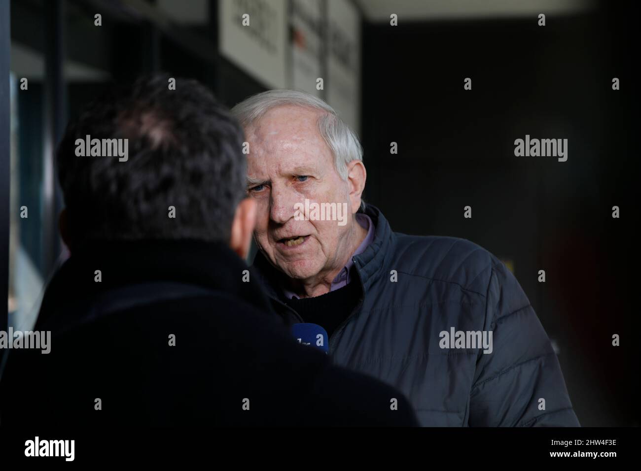 Klaus Sammer bei der Hans-Jürgen „Dixie“ Dörner Gedenkfeier im Rudolf ...