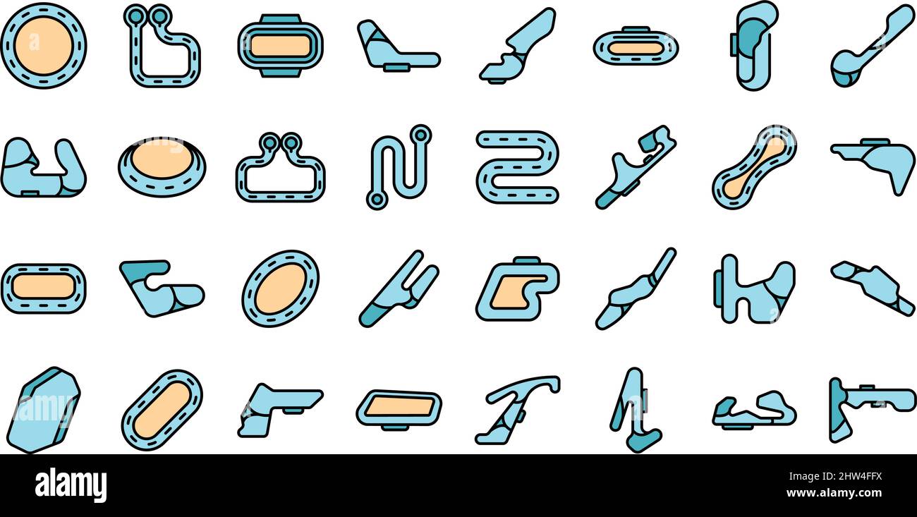 Way to the racetrack Cut Out Stock Images & Pictures - Alamy