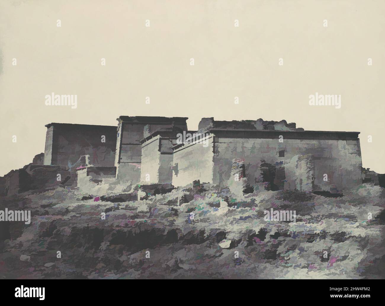Art inspired by Nubie. Grand Temple d'Isis, A Philoe. Vue générale ...