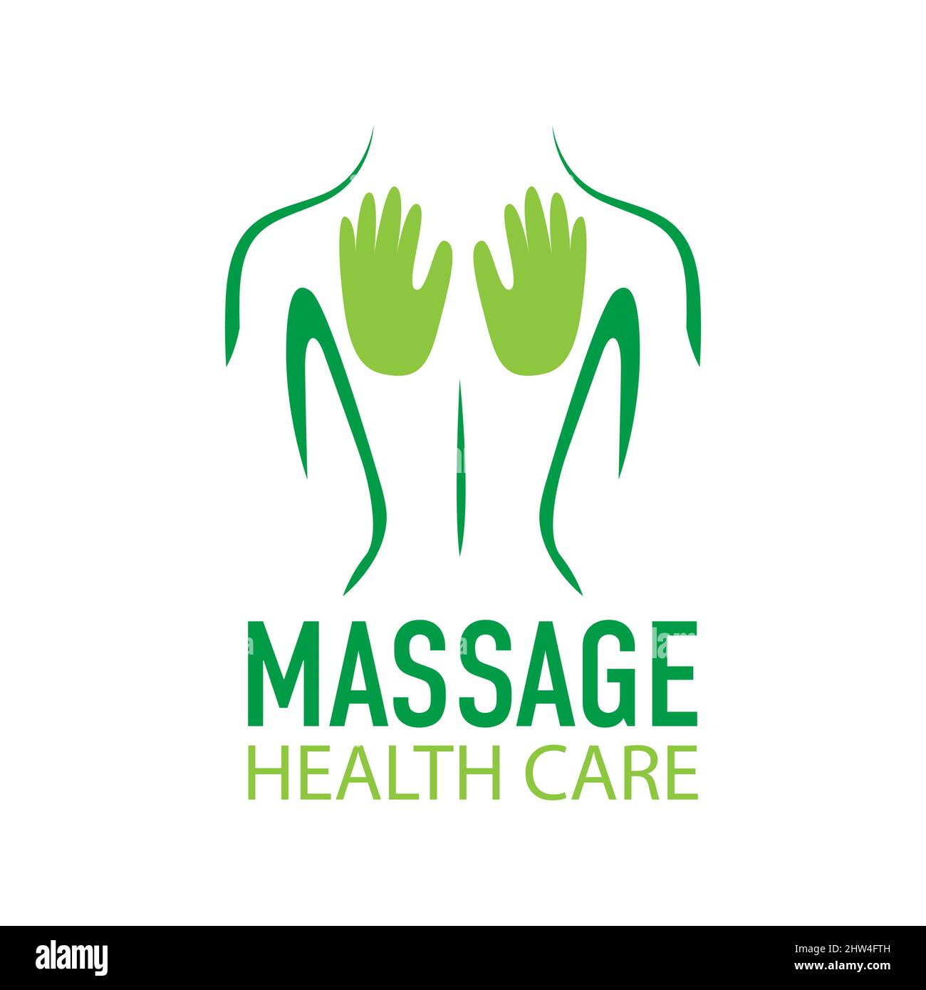Vector logo of the medical back massage salon Stock Vector Image & Art ...