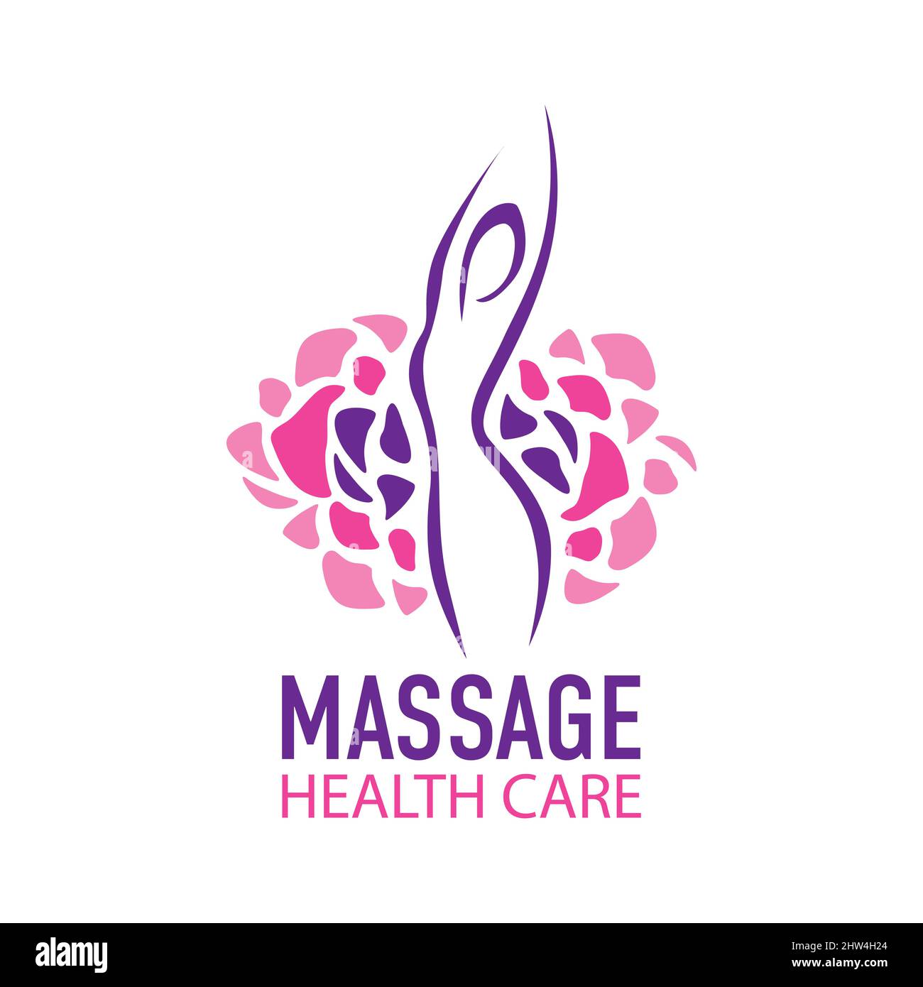 Vector Logo Of The Medical Back Massage Salon Stock Vector Image And Art Alamy