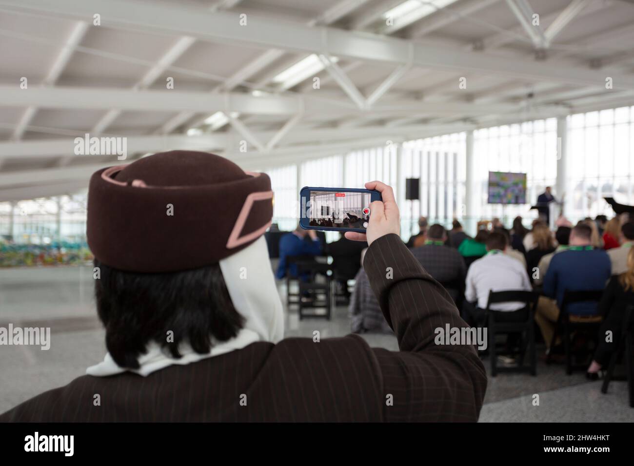 SeaTac, Washington, USA. 3rd March, 2022. A member of the Emirates ...