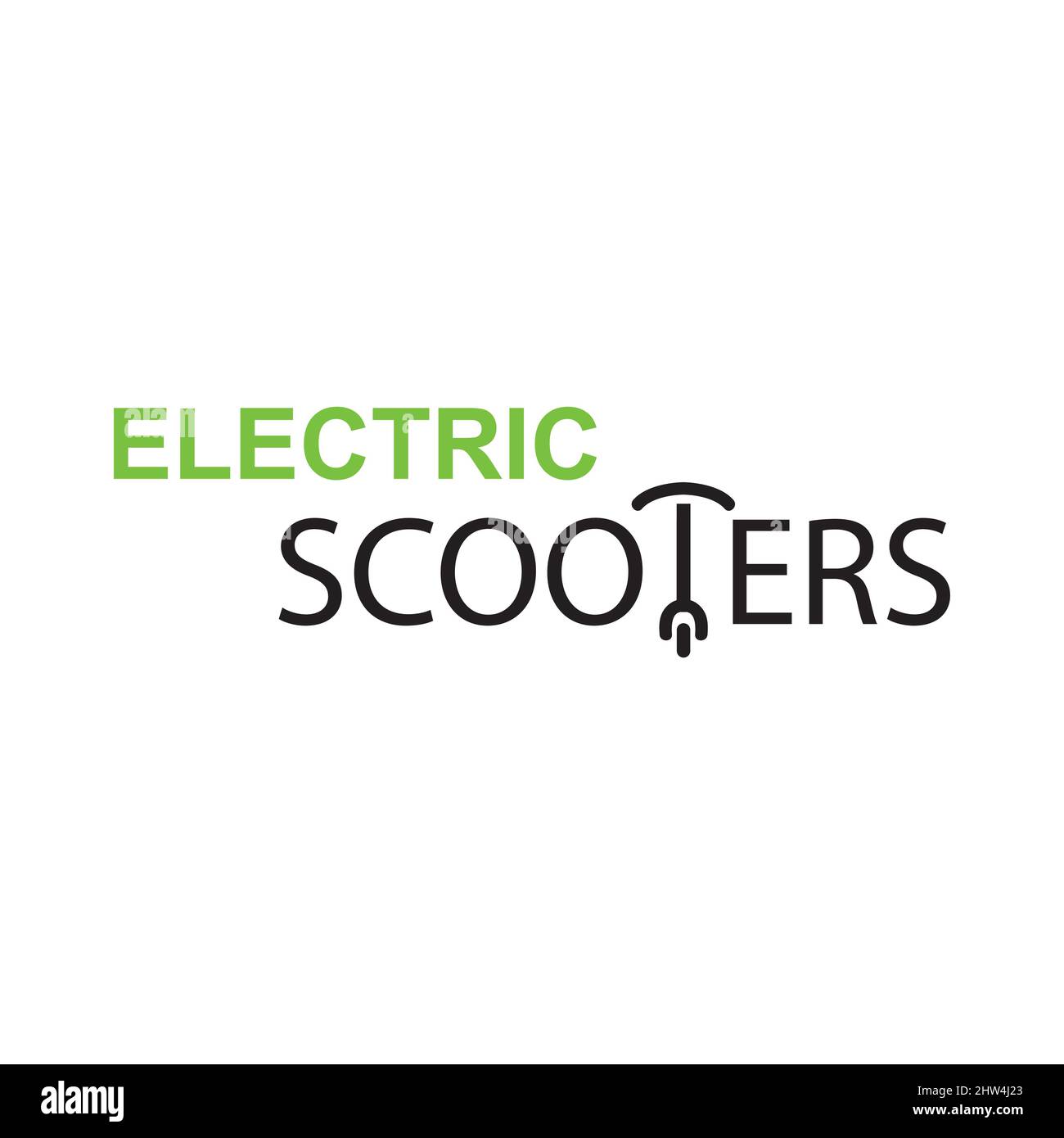 Vector logo of the electric scooter rental service Stock Vector Image ...