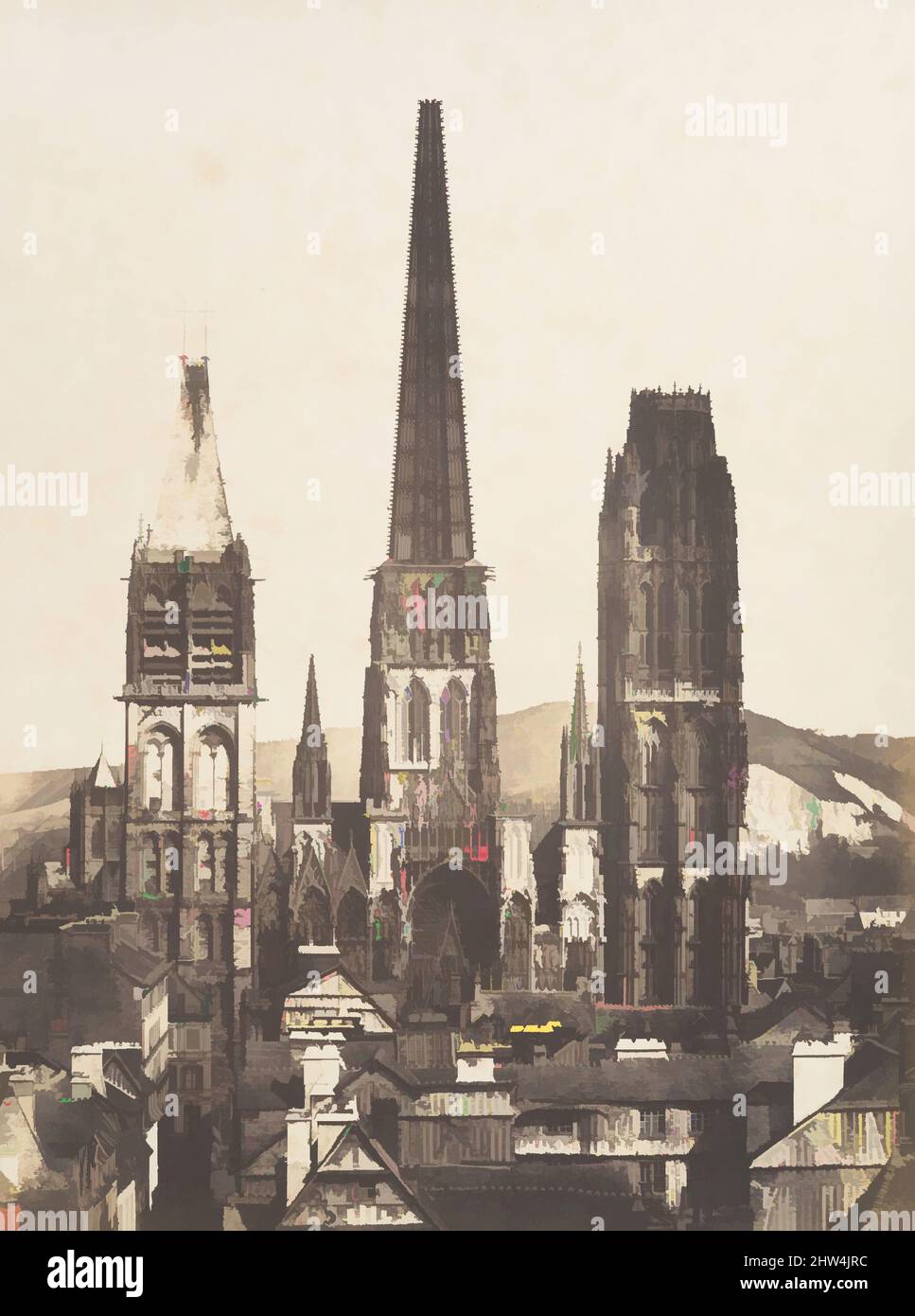 Vue generale de la cathedrale rouen hi-res stock photography and images ...