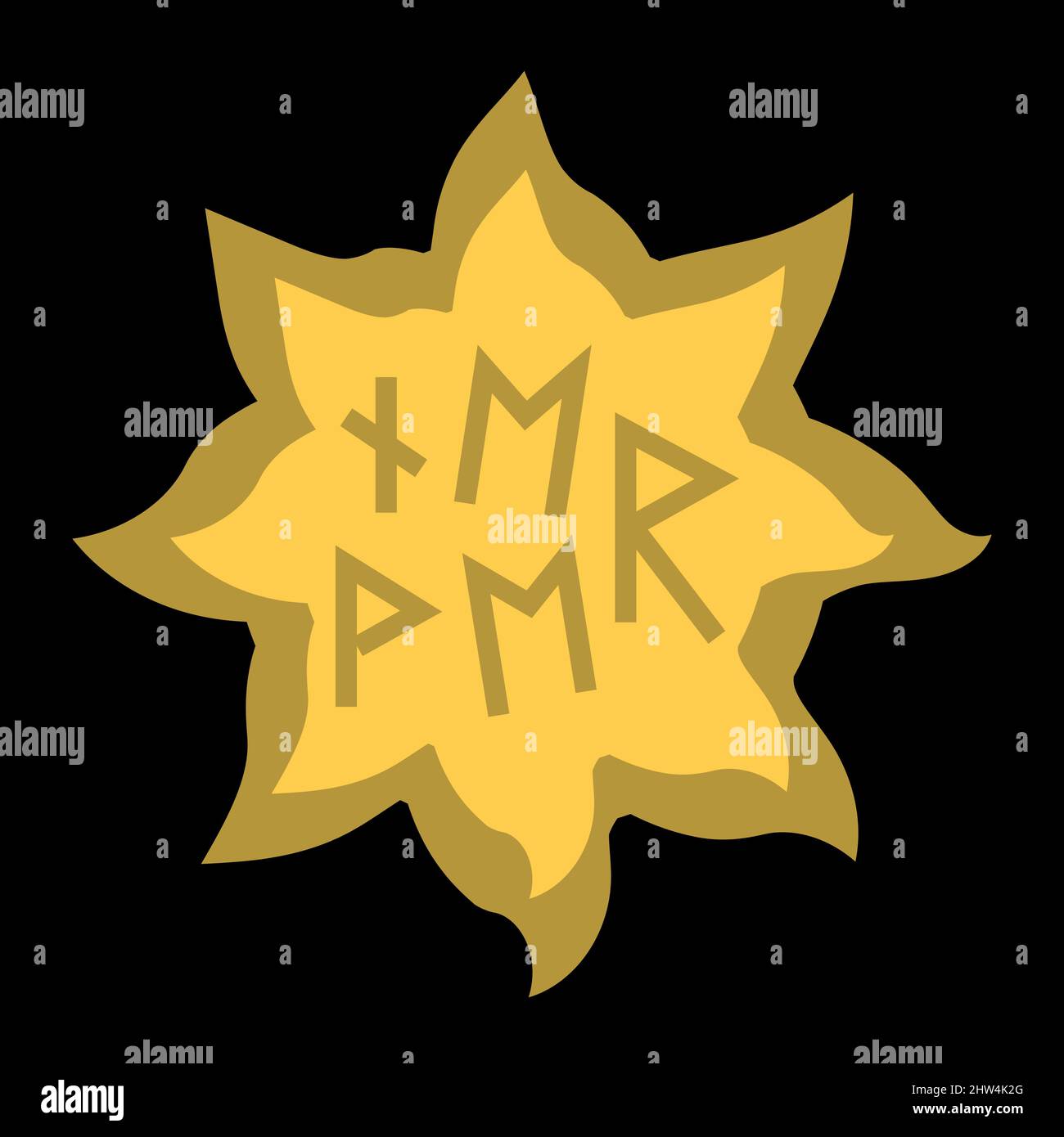 Magic runes Mystical geometry sign Alchemy mystical symbol Stock Vector ...