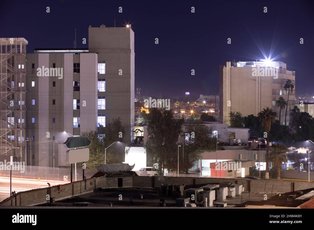 Mexicali, Baja California, Mexico - January 2, 2021: View of downtown ...
