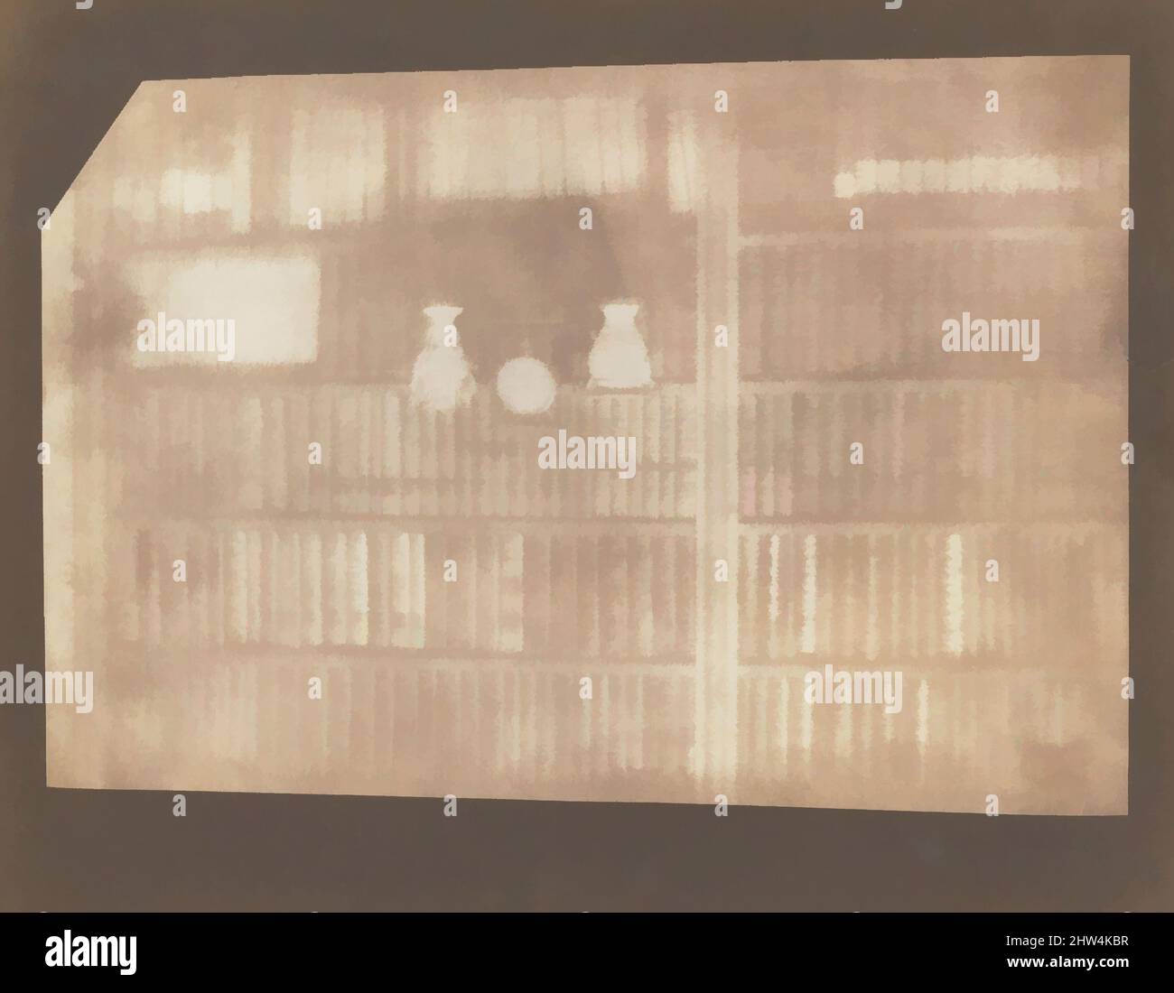 Art inspired by Bookcase at Lacock Abbey, 1839, Photogenic drawing from ...