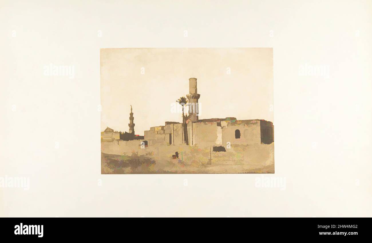Art inspired by Vue d'une Mosquée ruinée près de Bab-Saïda, au Kaire ...