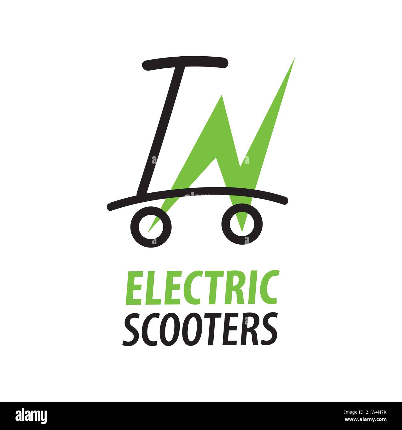 Vector logo of the electric scooter rental service Stock Vector Image ...