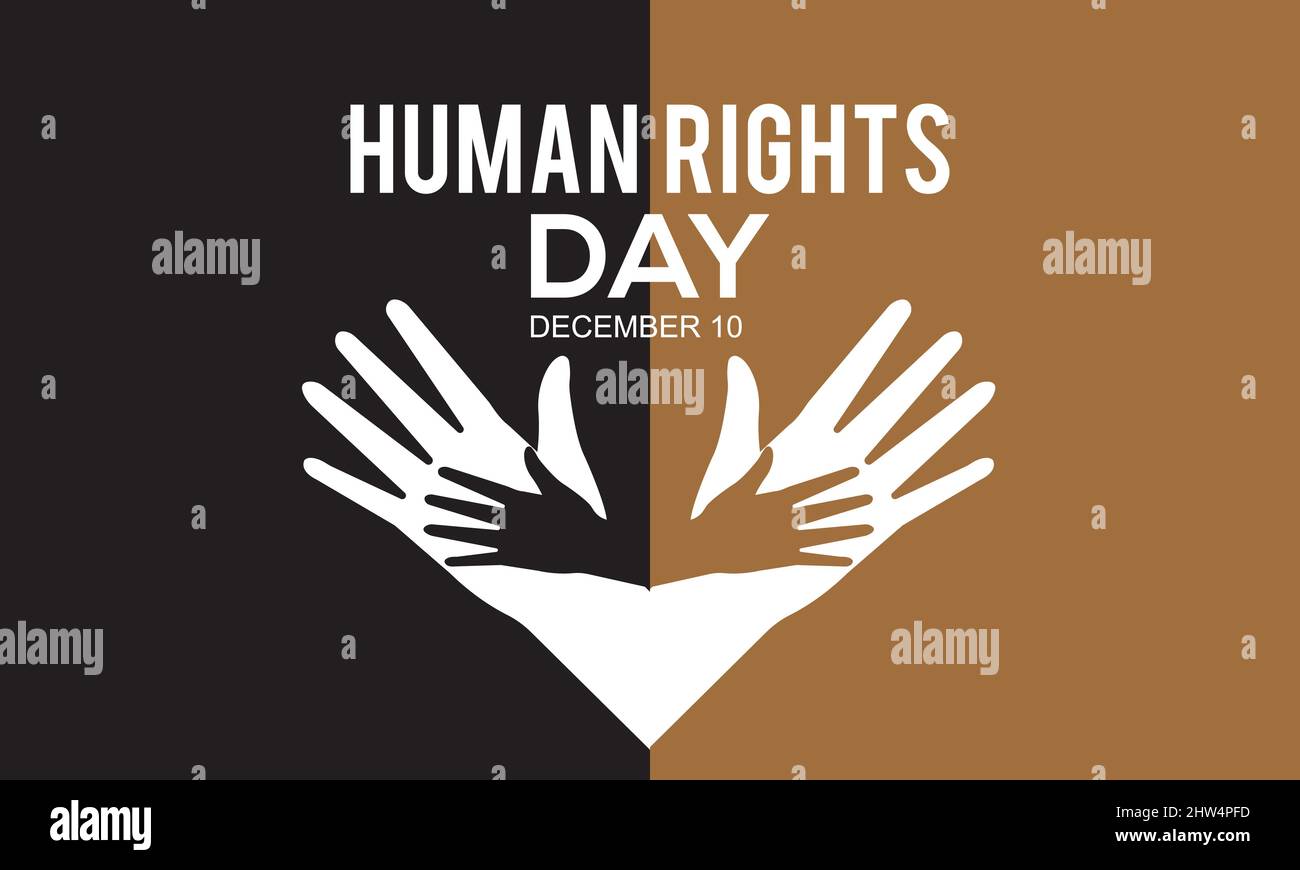 Human Rights Day. Vector template of Human Rights for banner, card ...