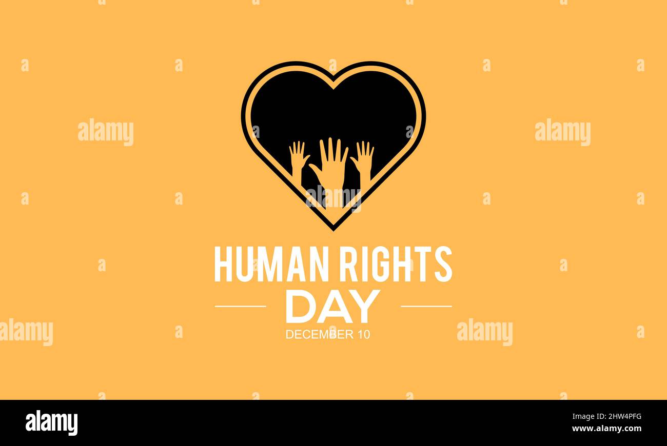 Human Rights Day. Vector template of Human Rights for banner, card ...