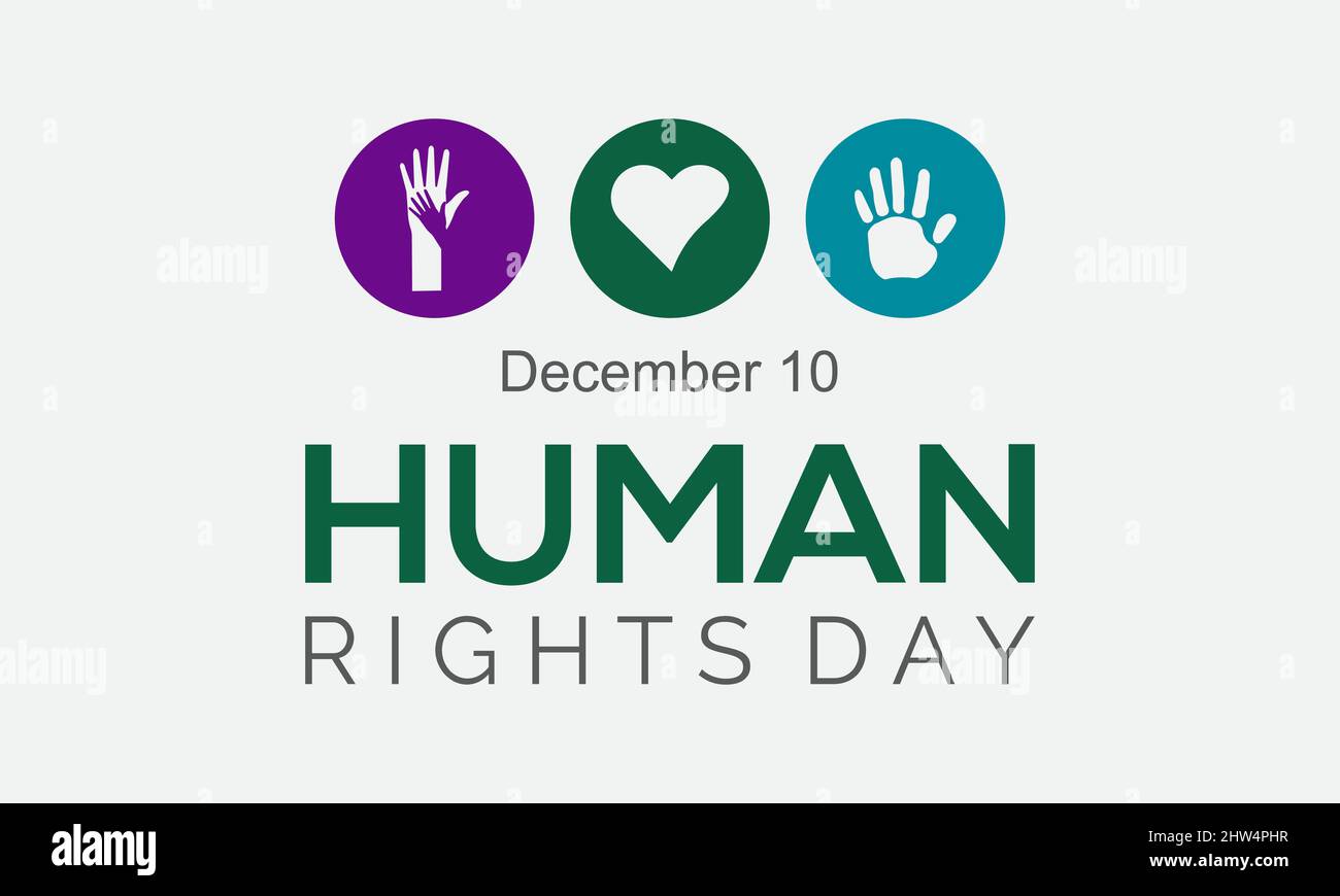 Human Rights Day. Vector template of Human Rights for banner, card ...