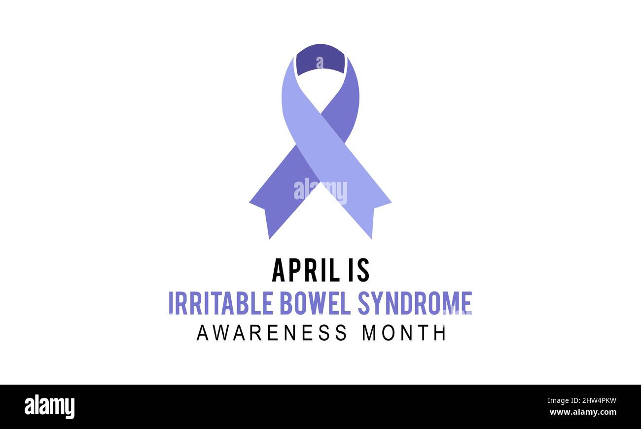 Irritable bowel syndrome (IBS) awareness month. Health banner, card ...