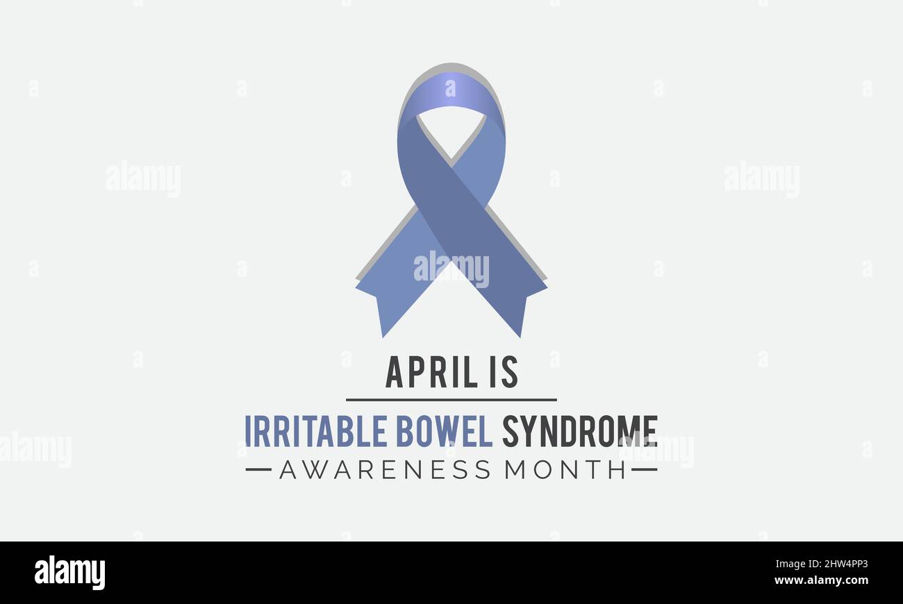 Irritable bowel syndrome (IBS) awareness month. Health banner, card ...