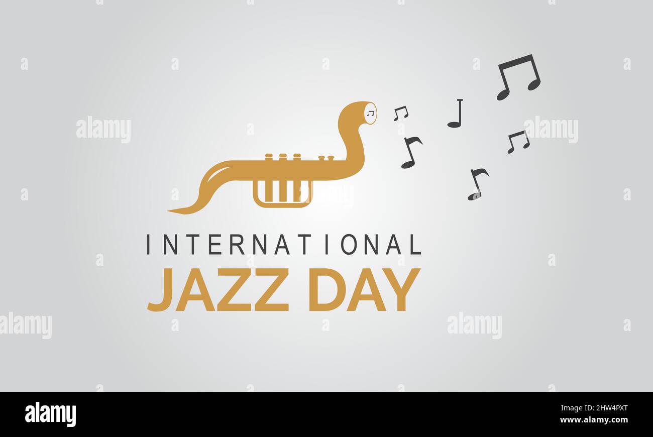 International Jazz Day. Jazz music celebration template for banner ...