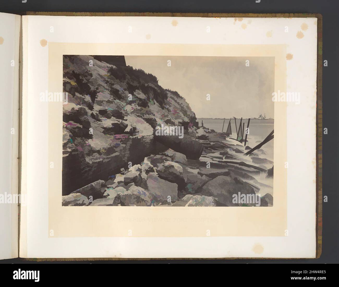 Art inspired by Exterior View of Fort Sumpter, 1860s, Albumen silver ...