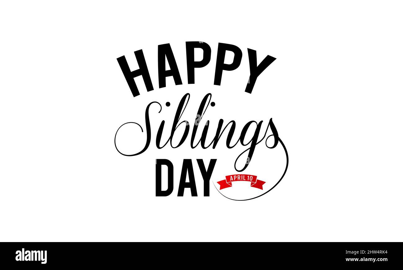 Siblings Day. Siblings love template for banner, card, poster ...