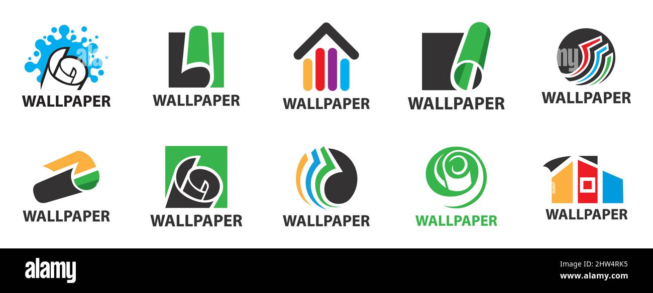 Vector logo of the designer wallpaper store Stock Vector Image & Art ...