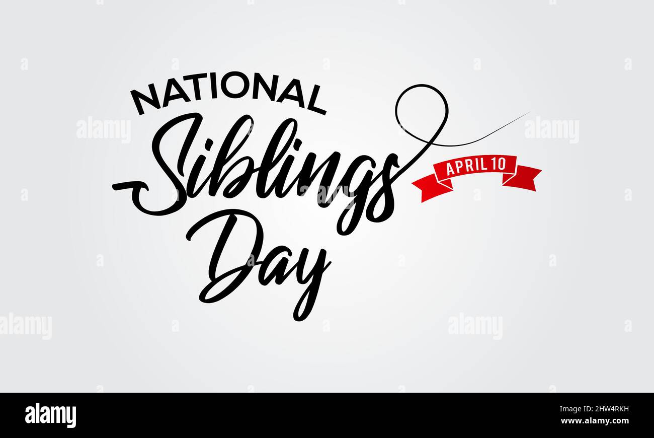Siblings Day. Siblings love template for banner, card, poster ...