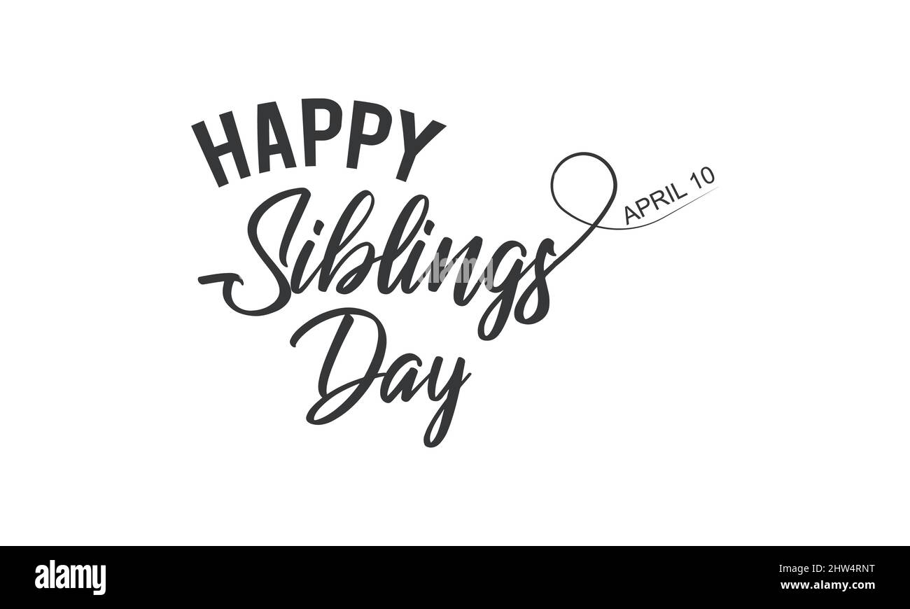Siblings Day. Siblings love template for banner, card, poster ...