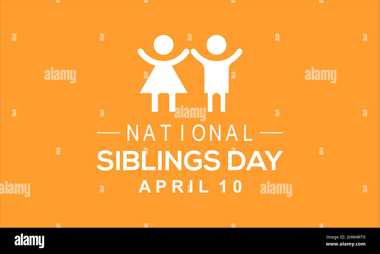 Siblings Day. Siblings love template for banner, card, poster ...