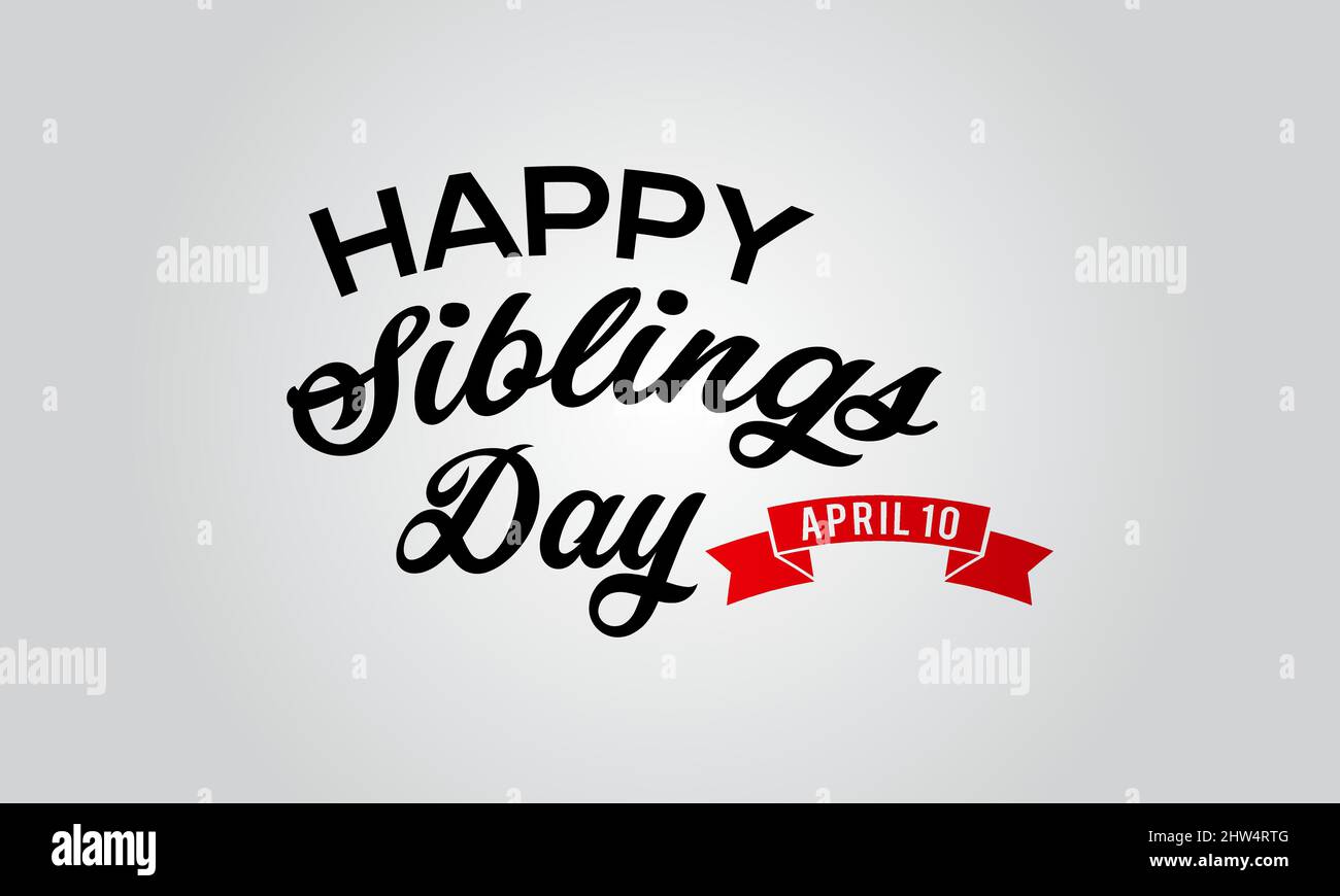 Siblings Day. Siblings love template for banner, card, poster ...