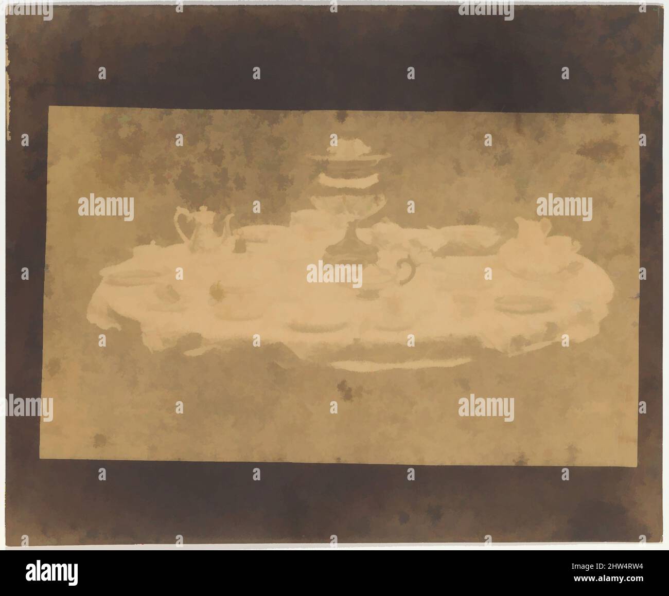 Art inspired by Table Set for Tea, 1841–42, Waxed? salted paper print ...