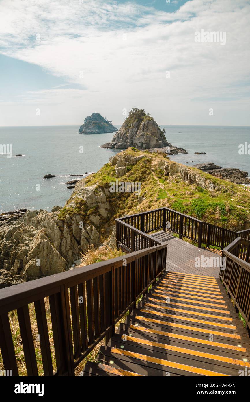 View of Oryukdo islands and sea in Busan, Korea Stock Photo - Alamy