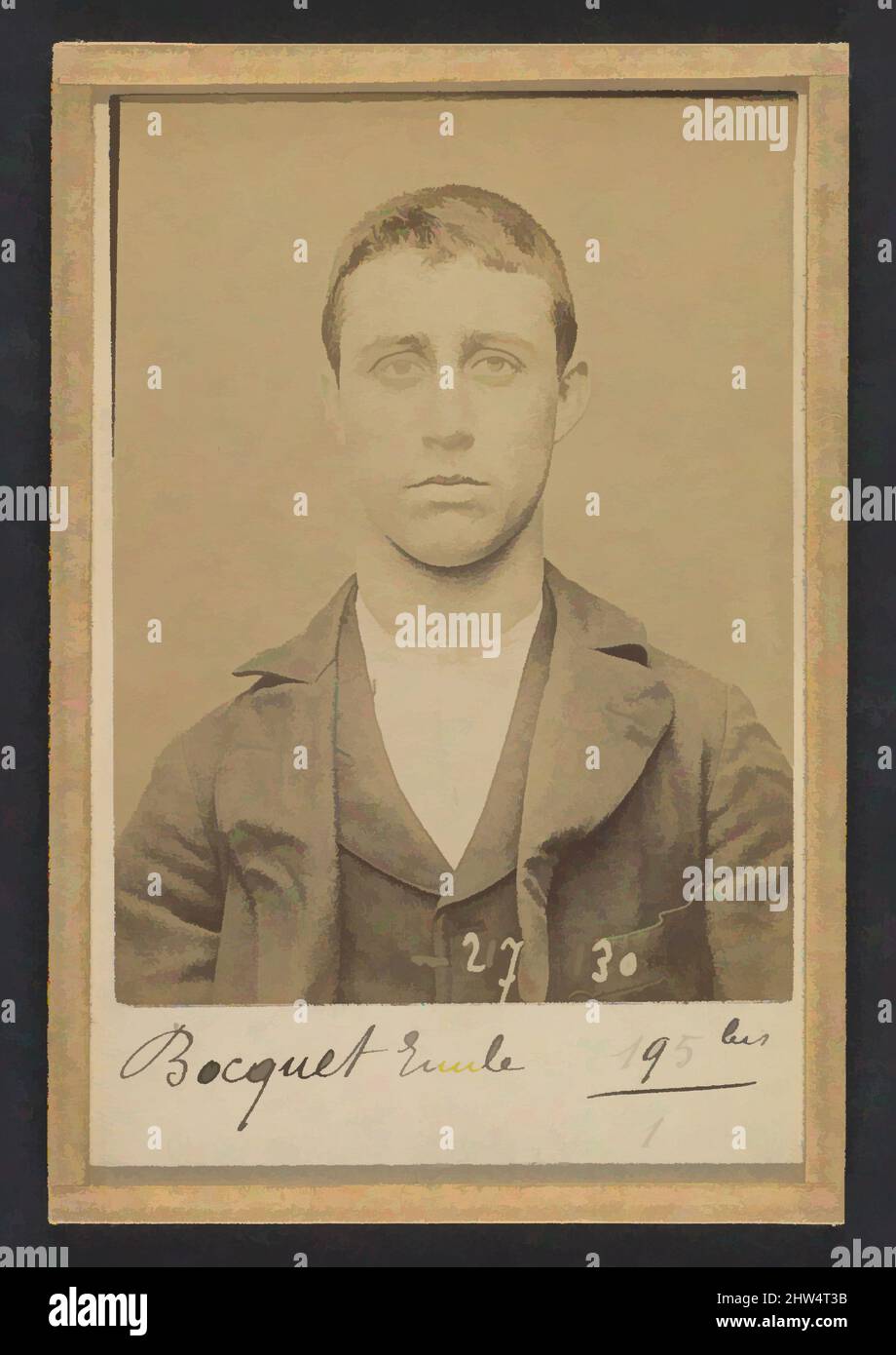 Art inspired by Bocquet. Alexandre, Émile. 17 ans, né à Paris XVlle ...