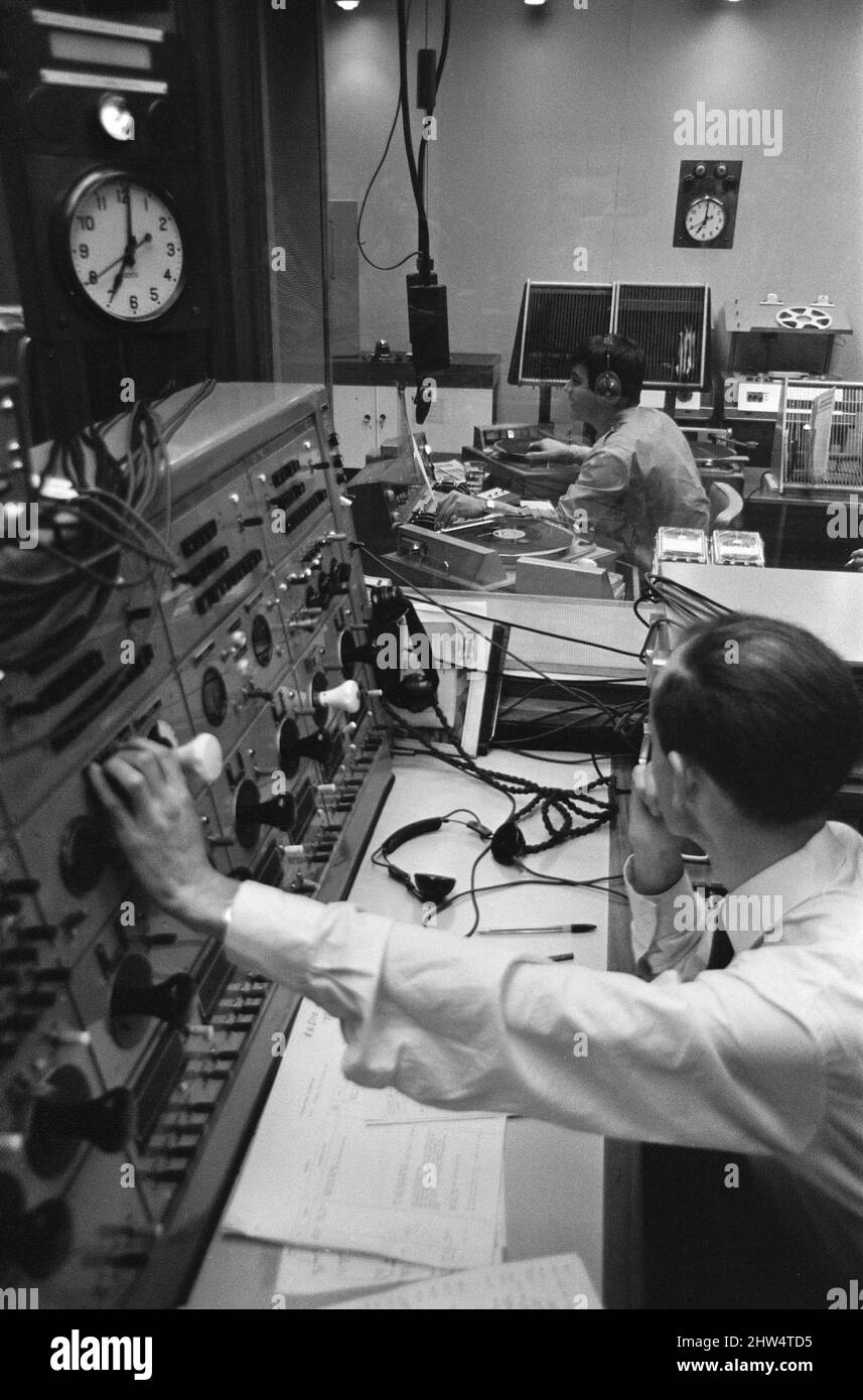 Tony Blackburn, the 22 year old Disc Jockey, launches the first ever ...