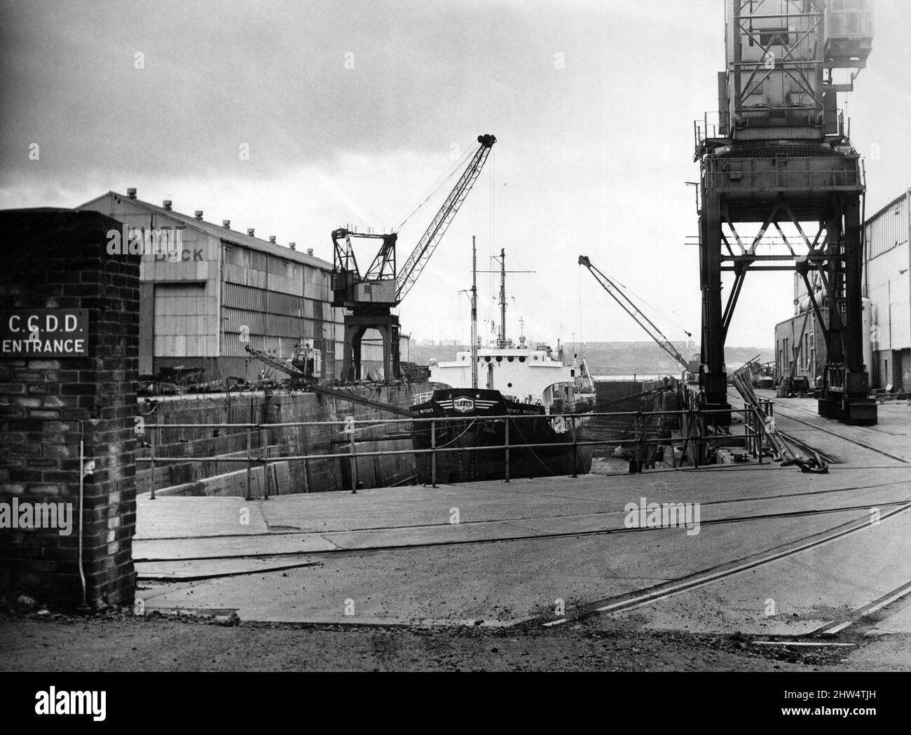 Cardiff Docks. 26th February 1968 Stock Photo - Alamy