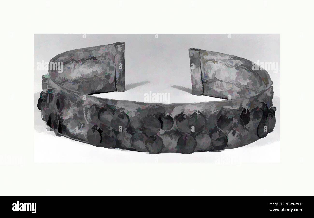 Art inspired by Hammered Silver Diadem with Dangles, 12th–15th century ...