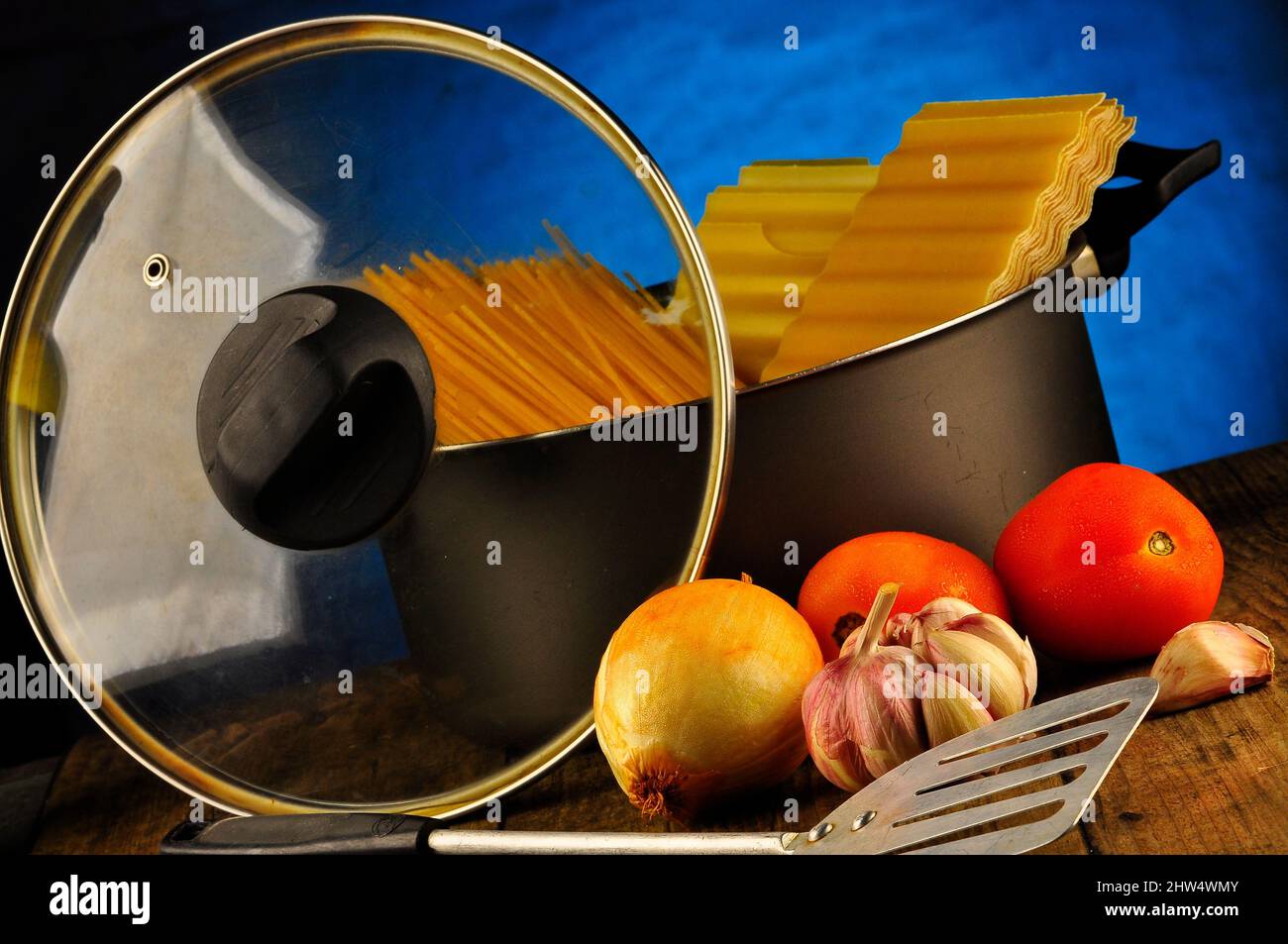 Lasagna pasta getting ready to be made Stock Photo - Alamy